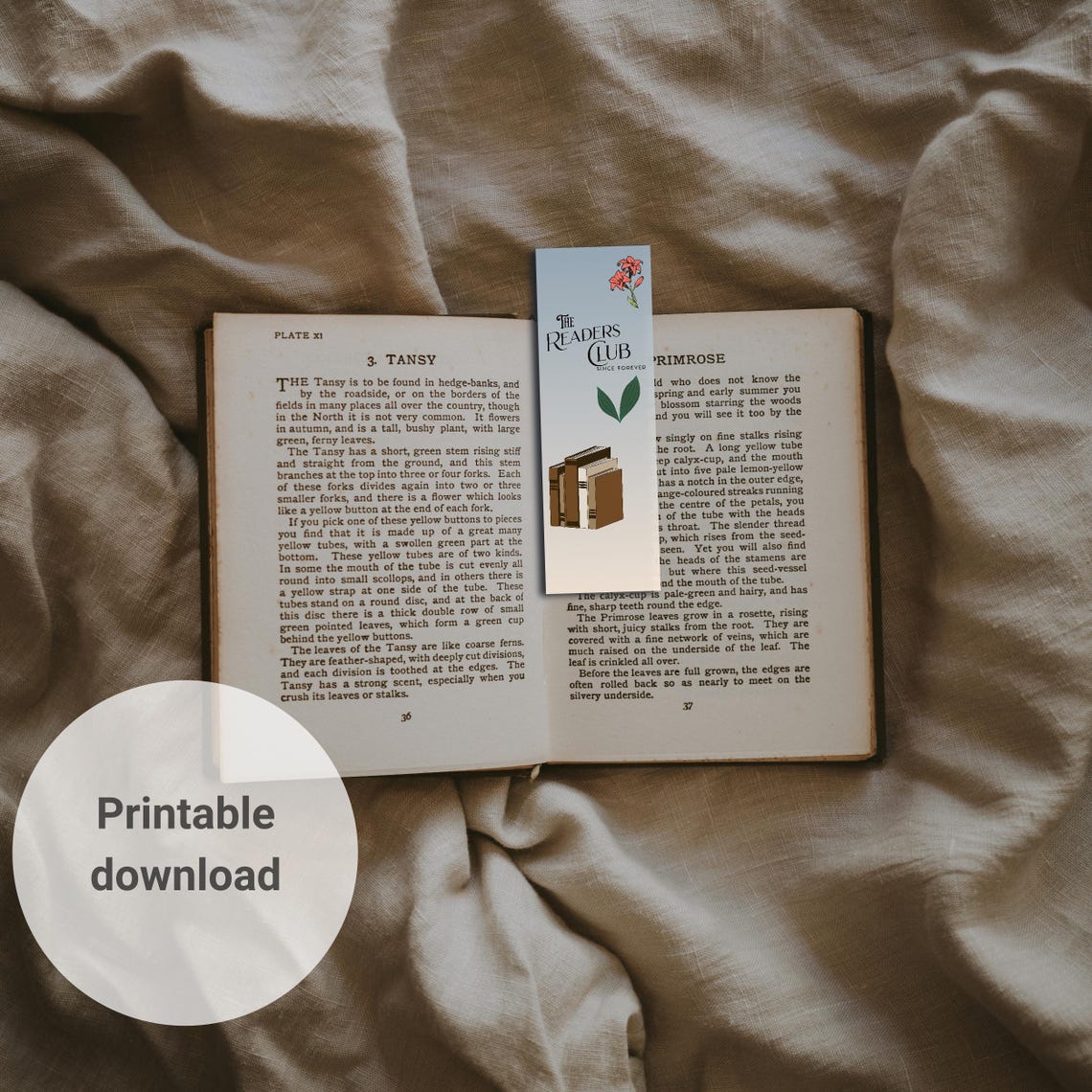 Digital Bookmark | Printable Bookmarks | Instant Download | PDF ...