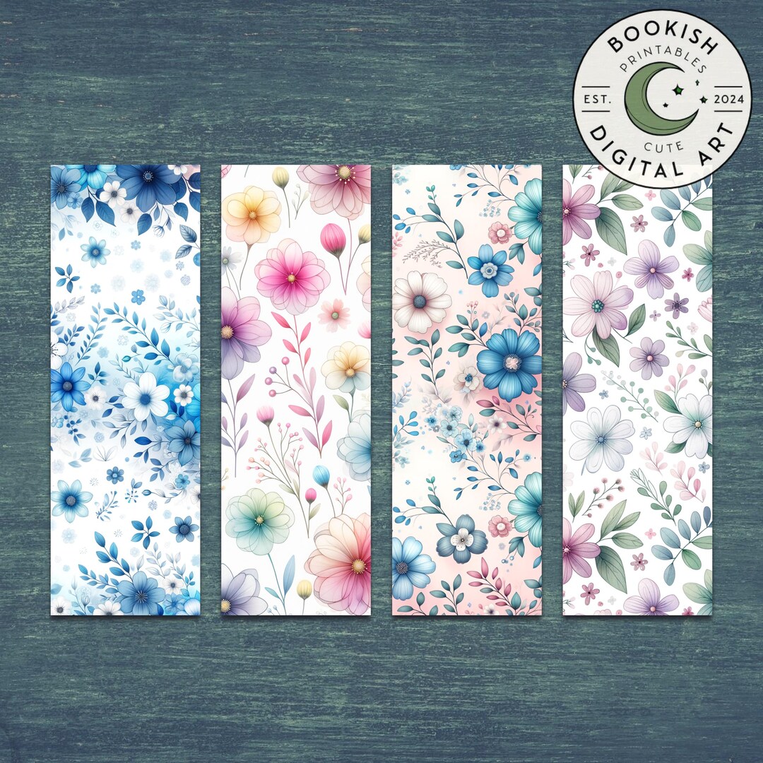 Digital Bookmarks | Printable Bookmarks | Instant Download | PDF ...