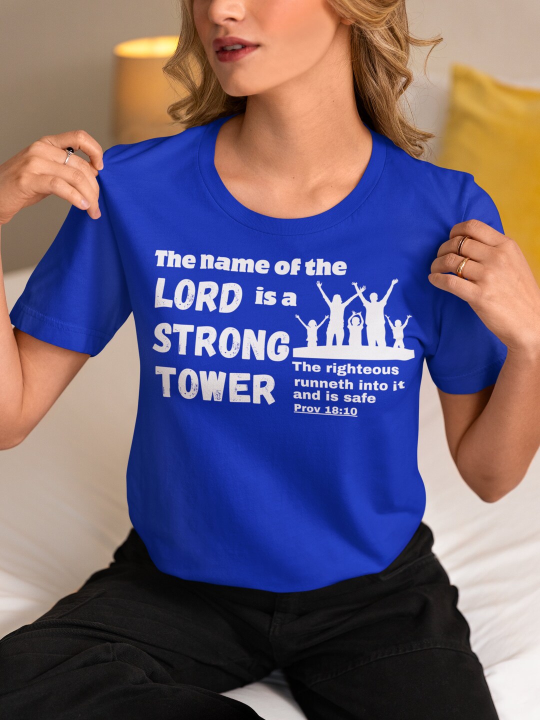 The Name of the Lord Shirt, Jesus Shirt, Bible Verse Shirt, Religious ...