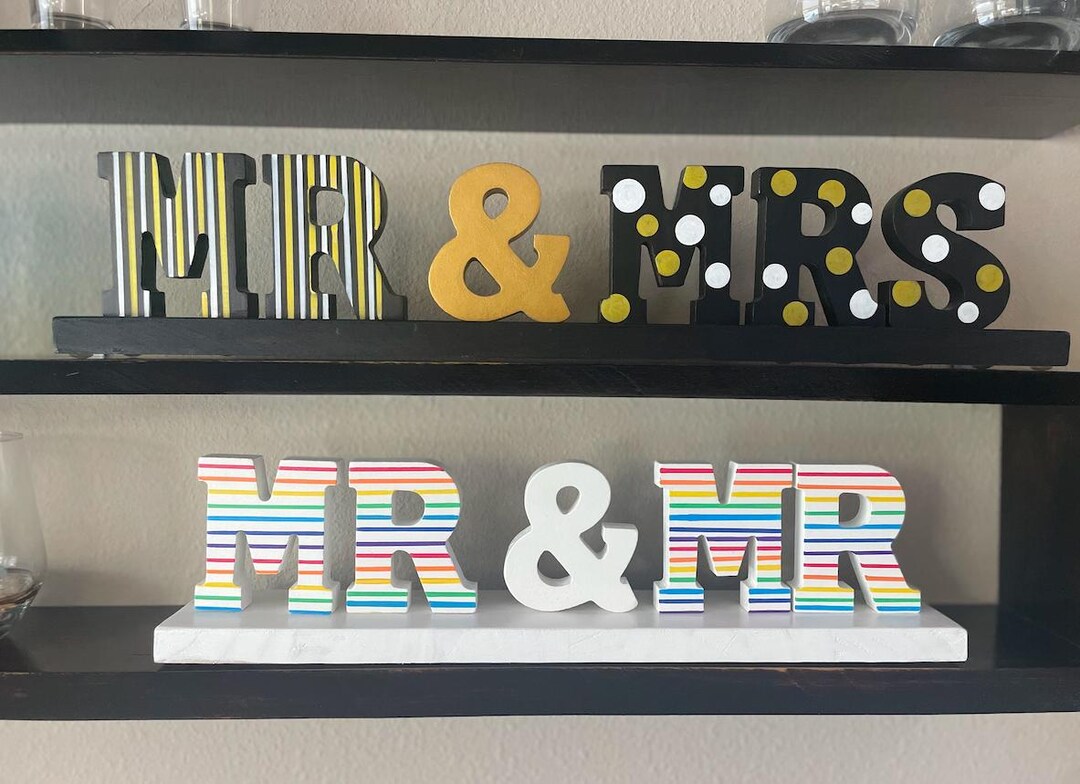 Custom Couples Prefix Table Sign | Couples Gift or Decoration for ...