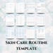 Skincare Routine Template Simple Chart With Recomended Skincare Routine ...