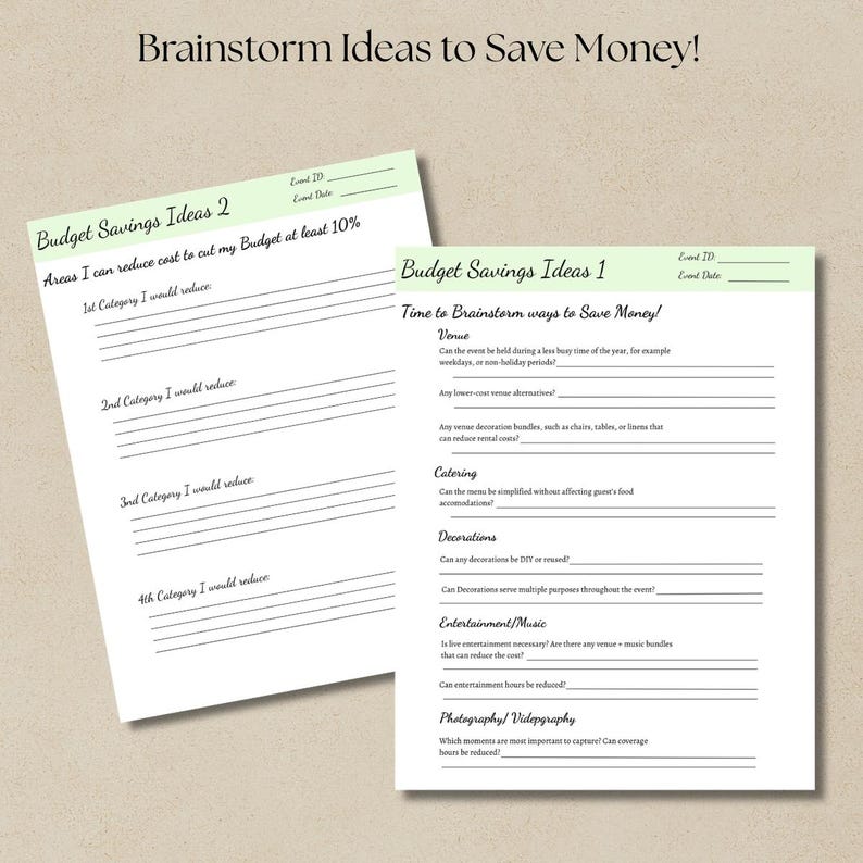 Expense Tracker Planner Printable Budget Organizer for Party Planner ...