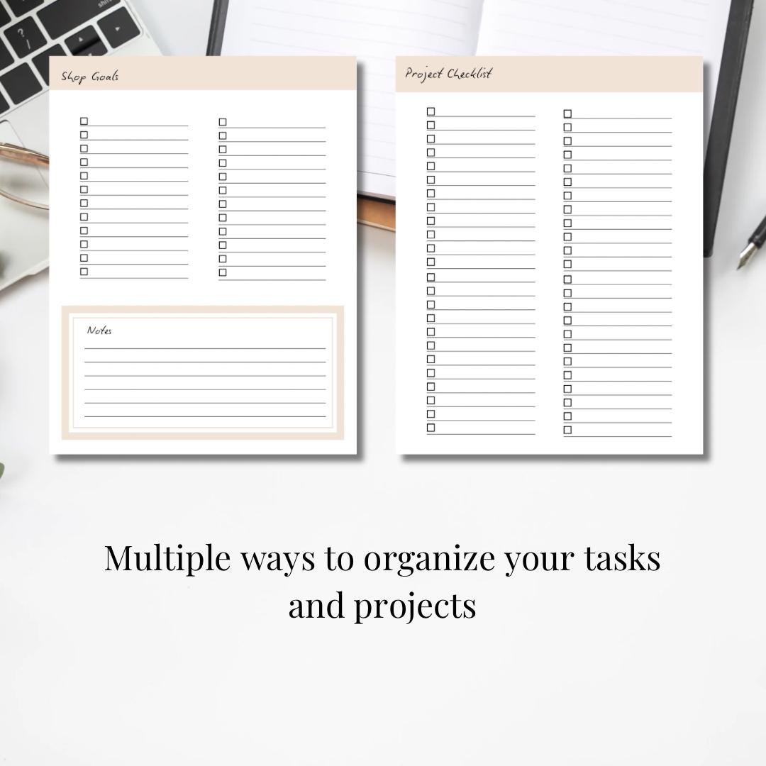 Business Organizer Template for Small Business With Thank You Card ...
