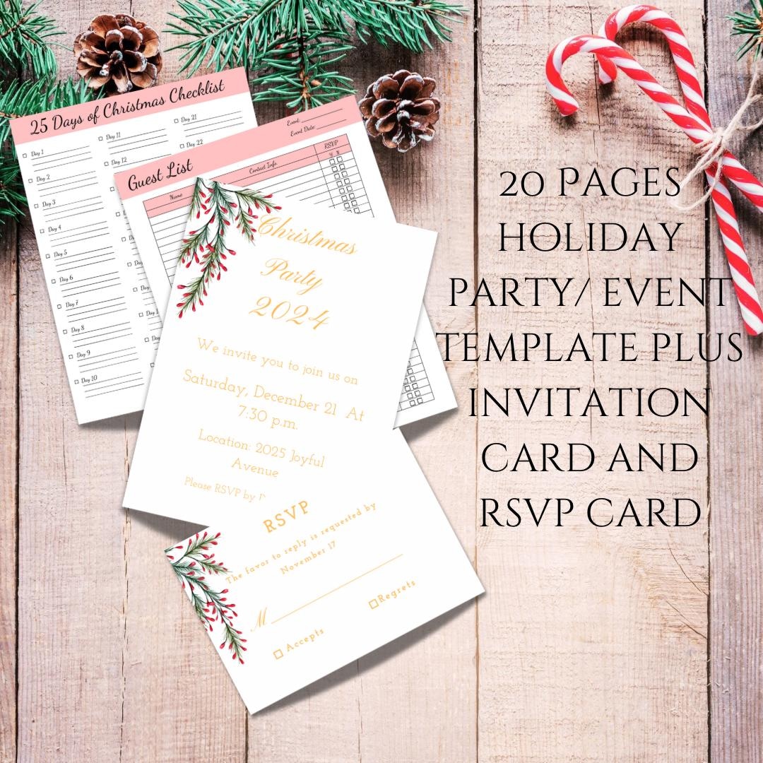 Christmas Event Template for Large/ Small Events Planning Template ...
