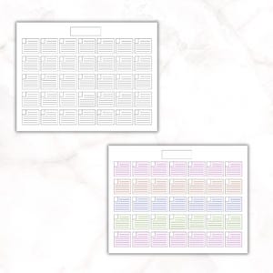 Weekly Planner Template Color Coded Calligraphy Schedule for Office ...