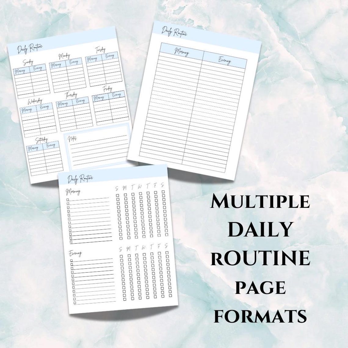 Skincare Routine Template Simple Chart With Recomended Skincare Routine ...