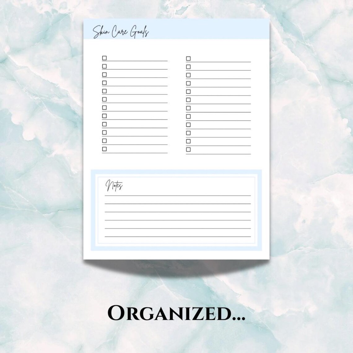 Skincare Routine Template Simple Chart With Recomended Skincare Routine ...