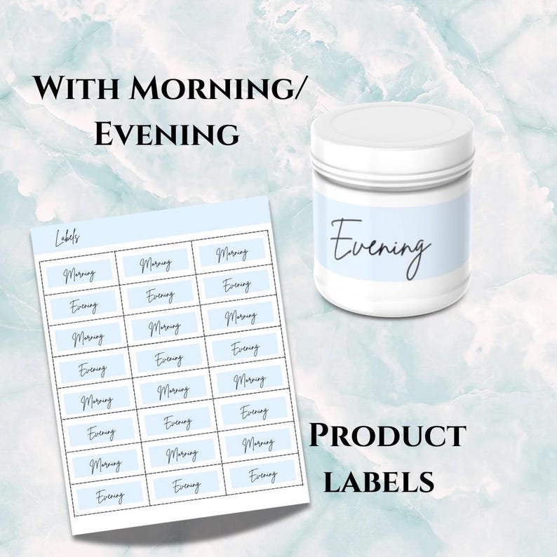 Skincare Routine Template Simple Chart With Recomended Skincare Routine ...