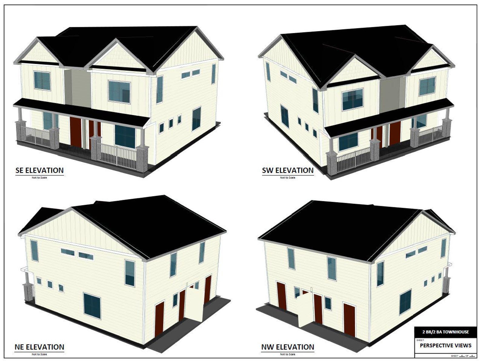 Townhouse Duplex 2 BR / 2BA (1,000sf) Perfect for Resident/landlord ...