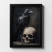 Crow & Skull Art Print | Oil Painting Halloween Art Print (spooky ...