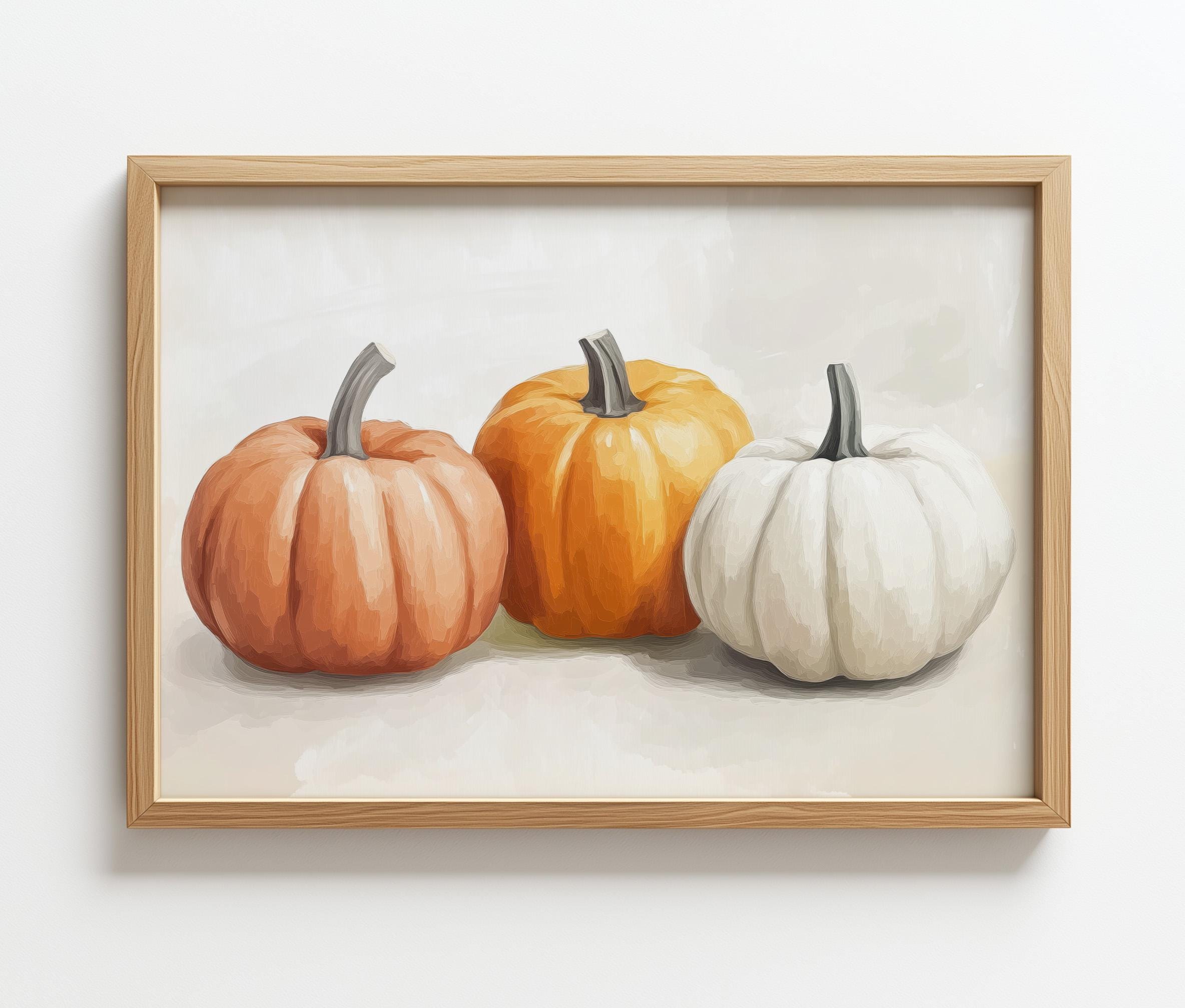 Fall Print Set | Watercolor & Illustrated Fall Paintings (watercolor ...