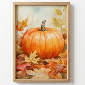 Fall Print Set | Watercolor & Illustrated Fall Paintings (watercolor ...