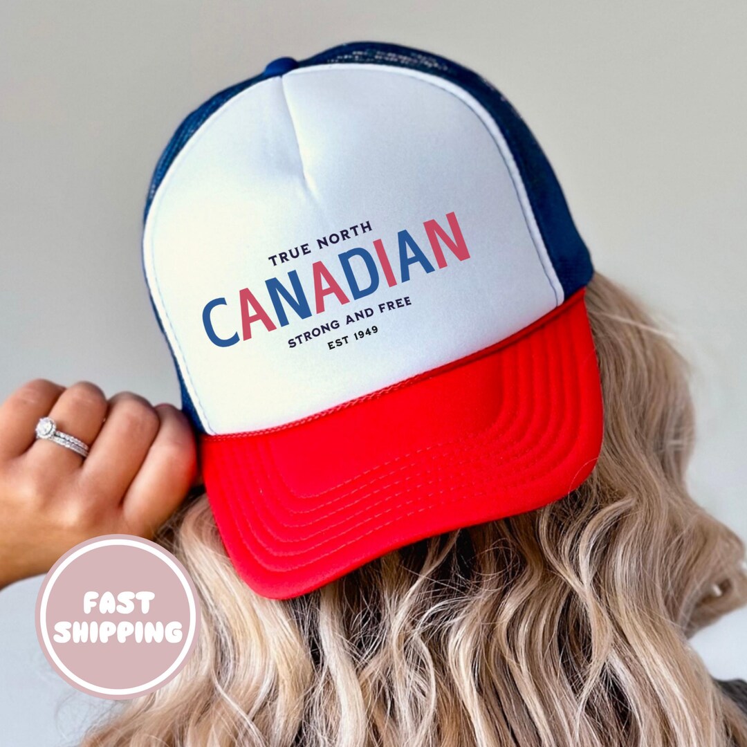 Personalized Canada Trucker Hat, Custom Canada Hat, Patriotic Trucker ...