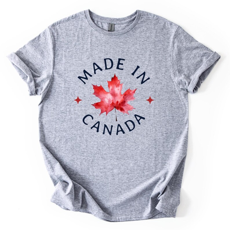 Made in Canada Unisex T-shirt, Canadian Pride Tee, Buy Canadian Shirt ...