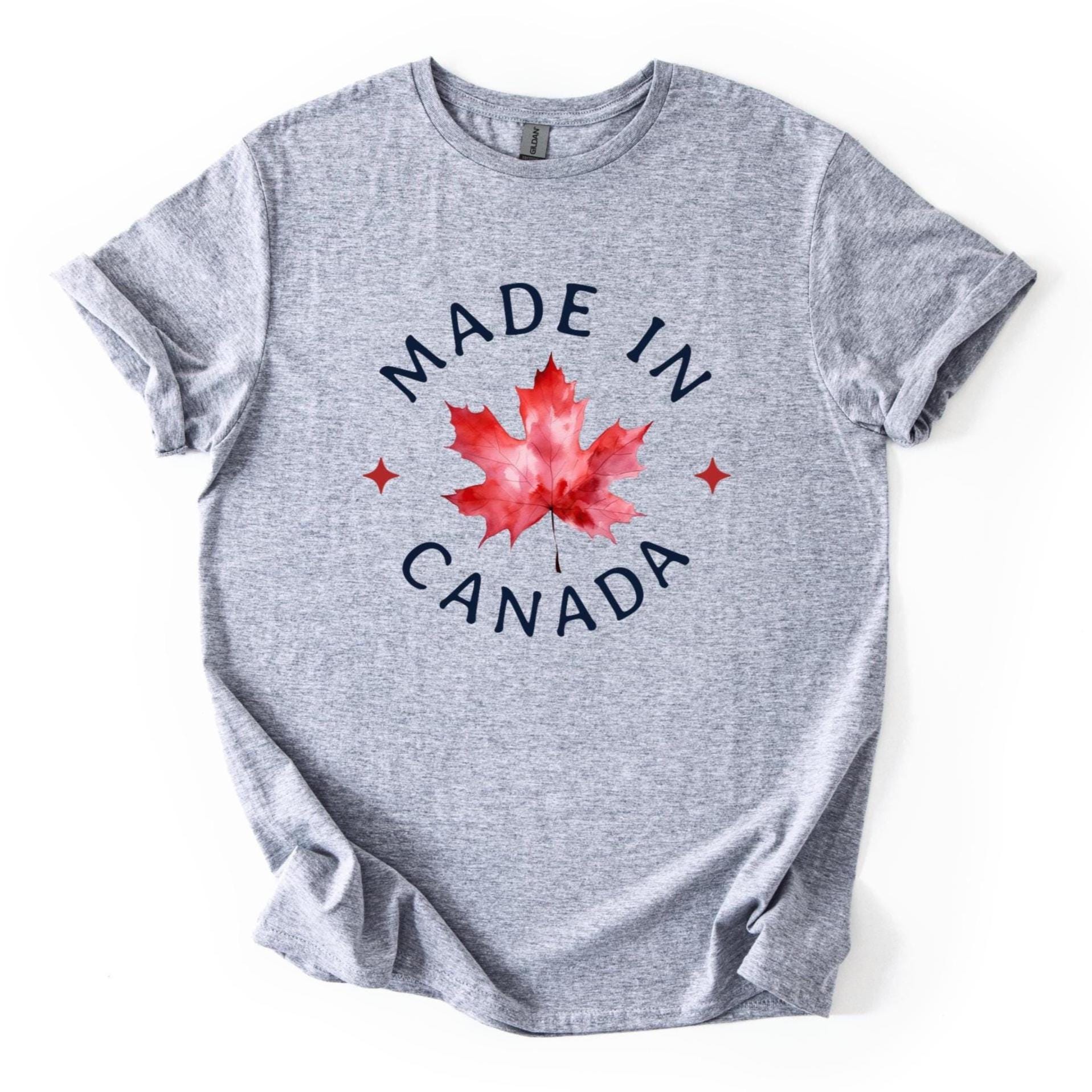 Made in Canada T-shirt, Canadian Maple Leaf Shirt, Canada Pride Tee ...