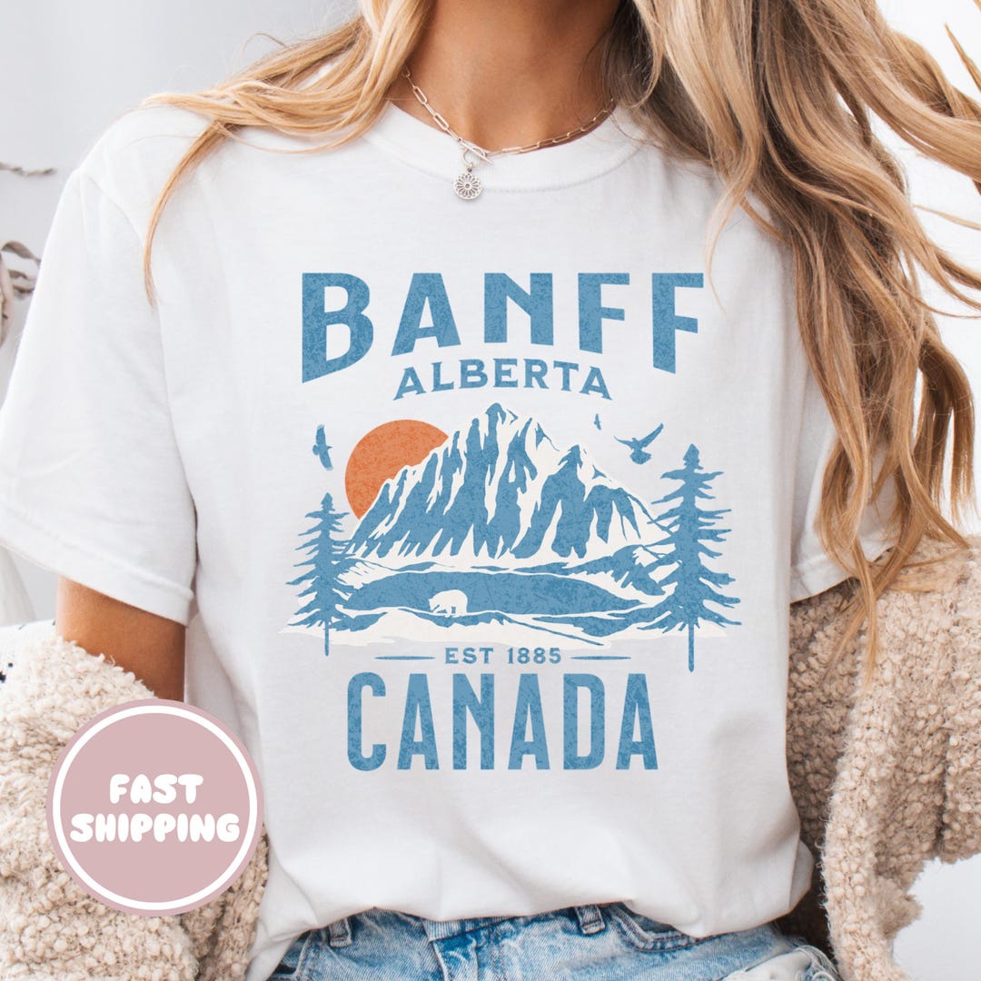 Vintage Banff Alberta T-shirt, Banff Shirt, Banff Comfort Colors ...