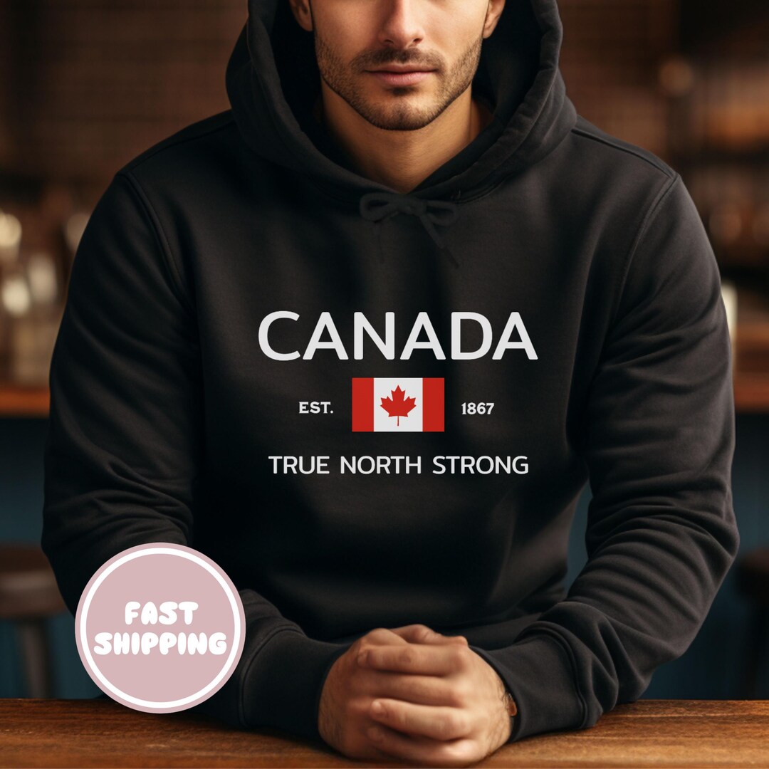 Canada Hoodie, Unisex Canadian Flag Graphic Pullover, Canadian Pride ...