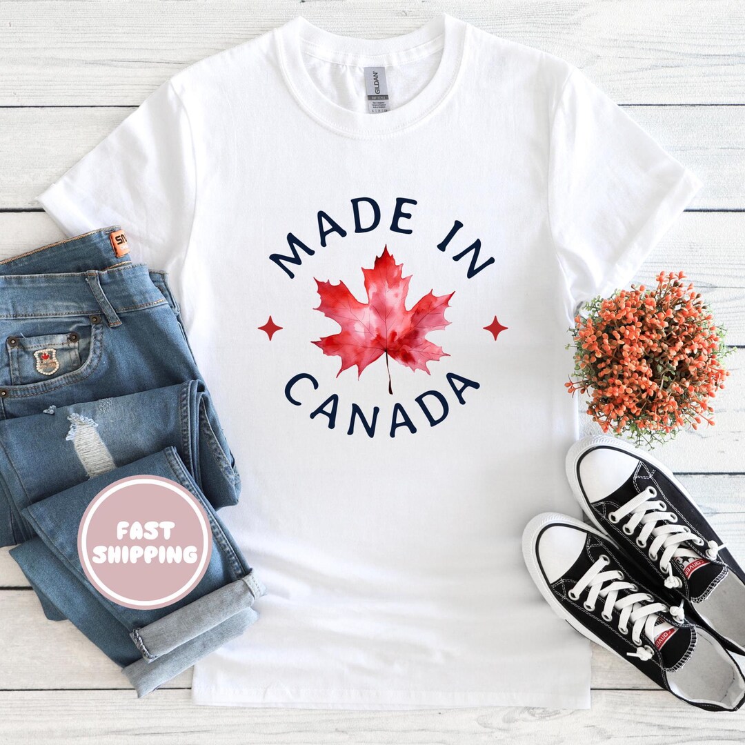 Made in Canada Unisex T-shirt, Canadian Pride Tee, Buy Canadian Shirt ...