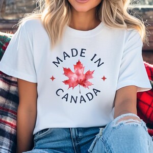 Made in Canada Unisex T-shirt, Canadian Pride Tee, Buy Canadian Shirt ...