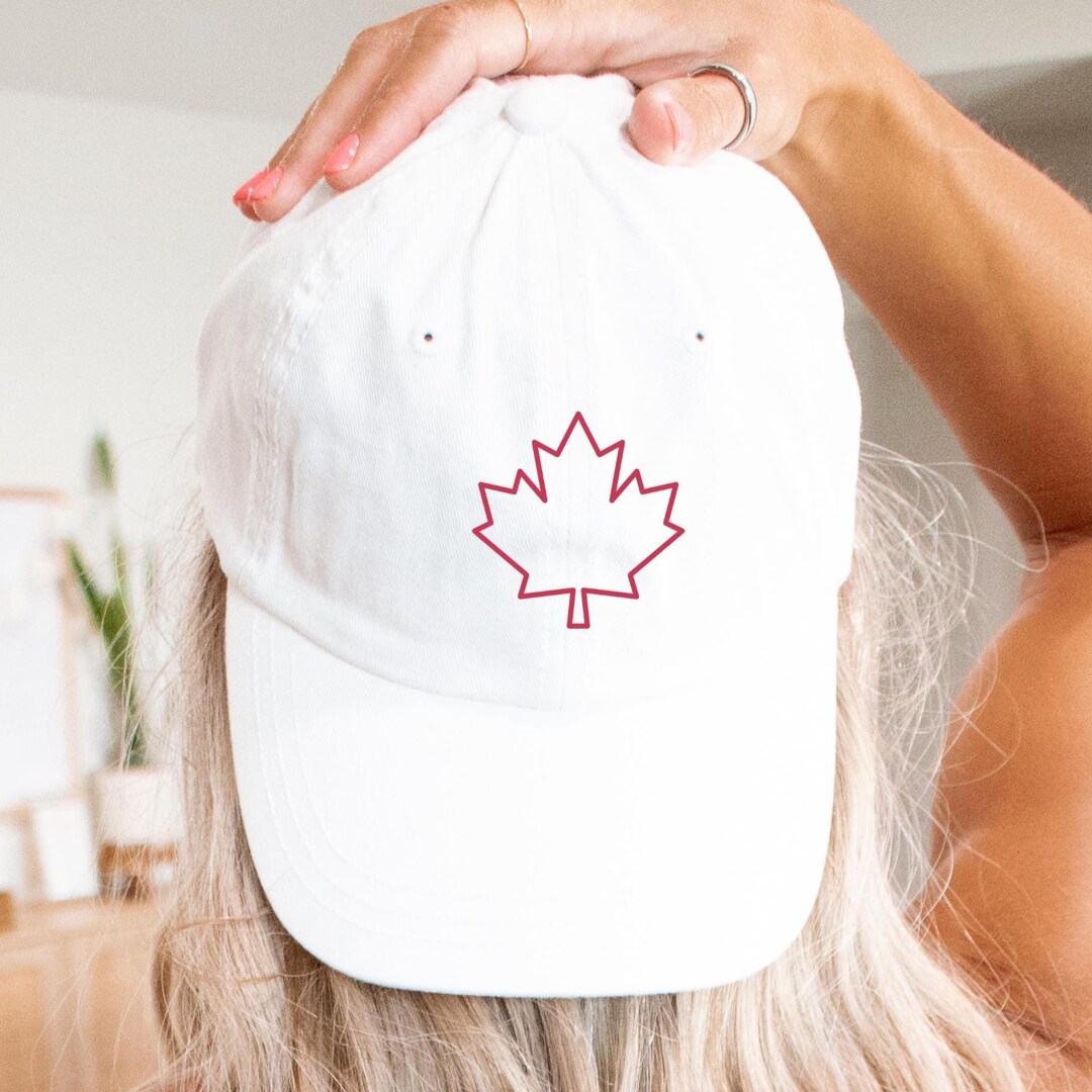 Canada Baseball Cap With Red Maple Leaf, Low Profile Hat, Sports Cap ...