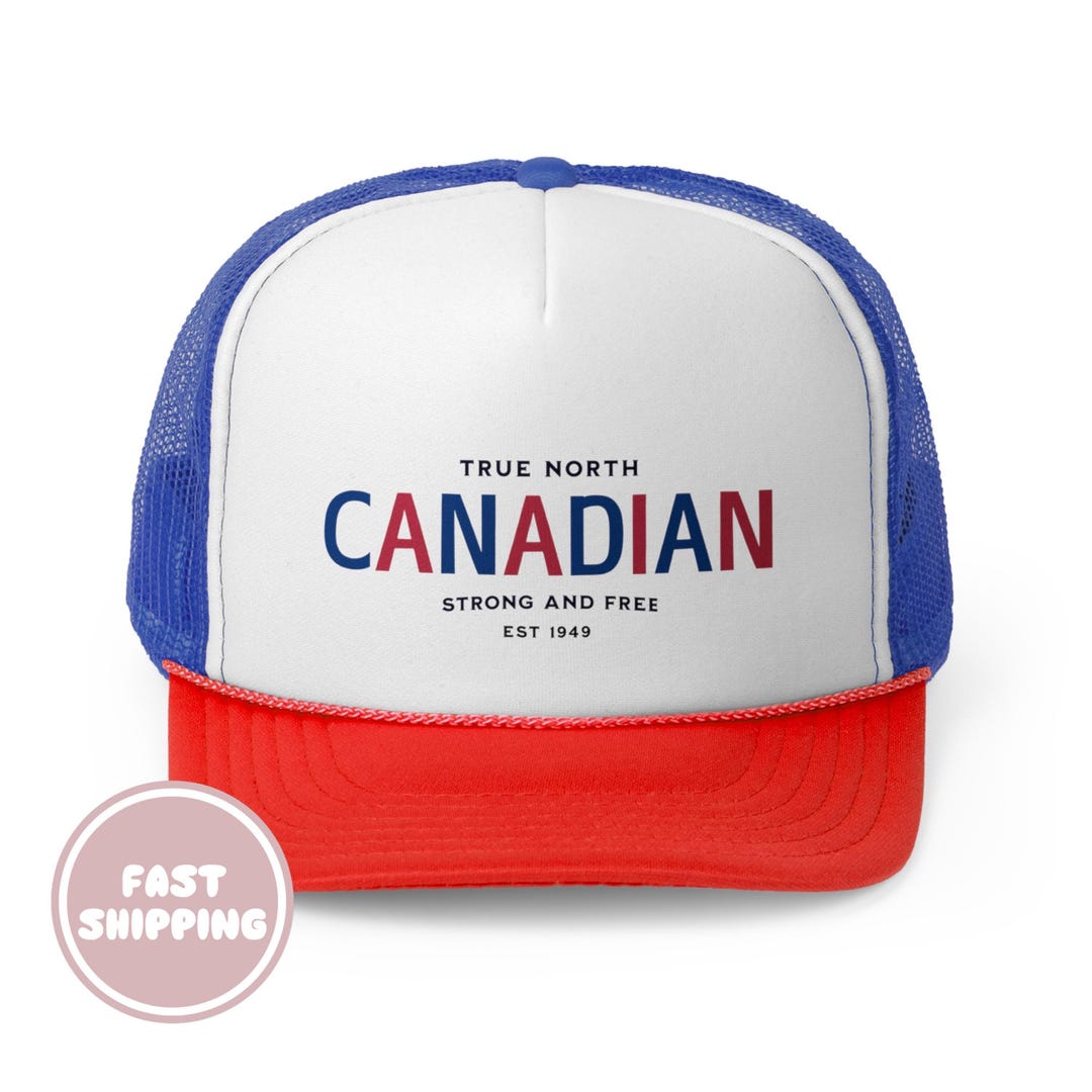 Personalized Canadian Trucker Hat, Custom True North Canada Est ...