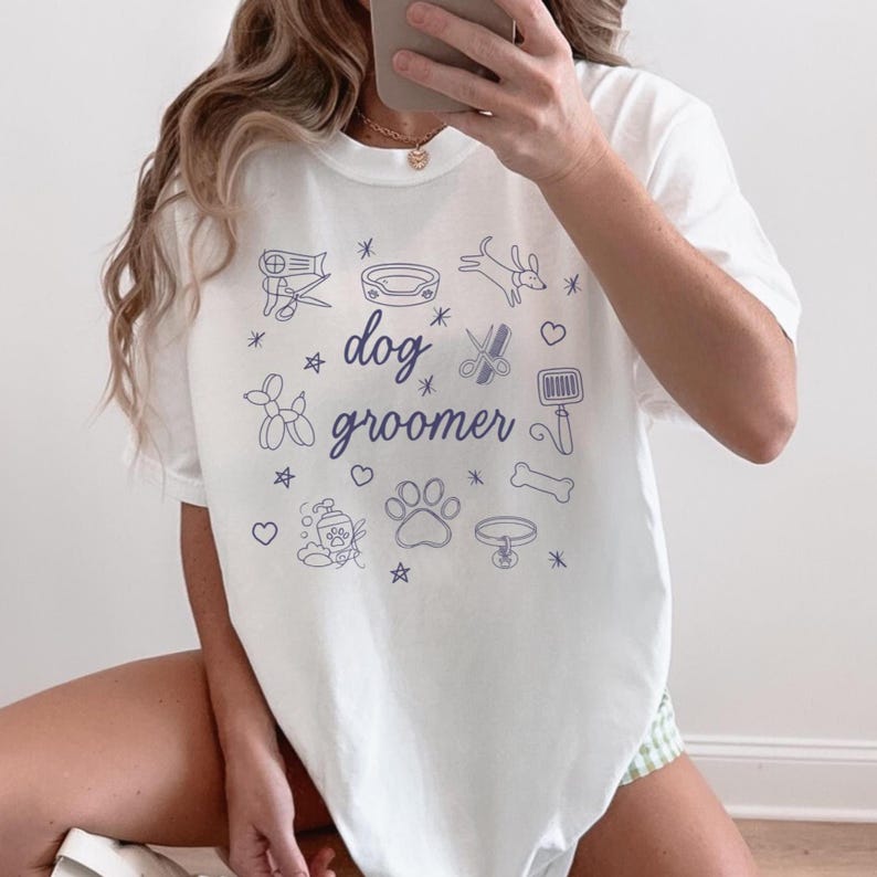 Dog Groomer Shirt, Pet Groomer Gift, Groomer Life Tee, Dog Grooming ...