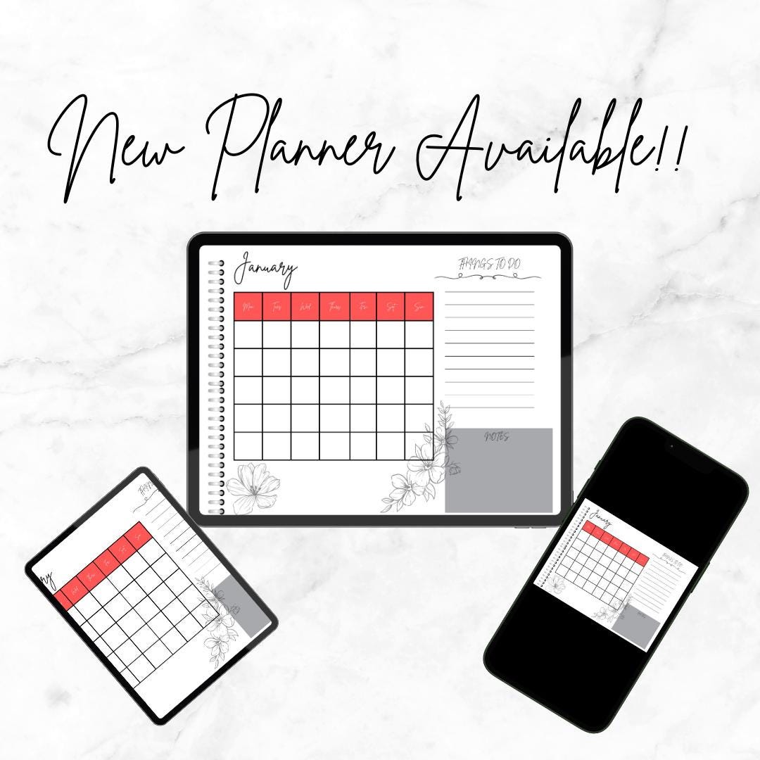 2025 2026 & Undated Digital Planner,goodnotes Planner,daily Planner ...