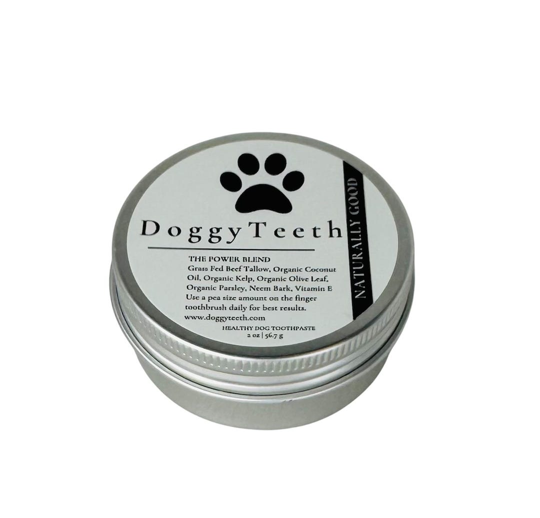 Natural Dog Toothpaste, Grass-fed Beef Tallow, Kelp, Parsley - Etsy