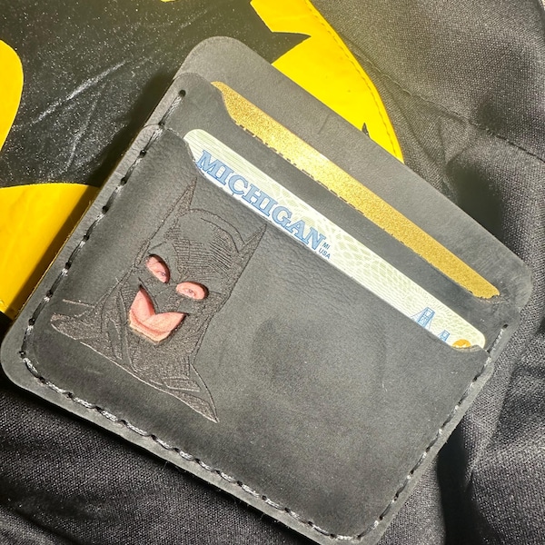Bat Man Id Wallet - Etsy