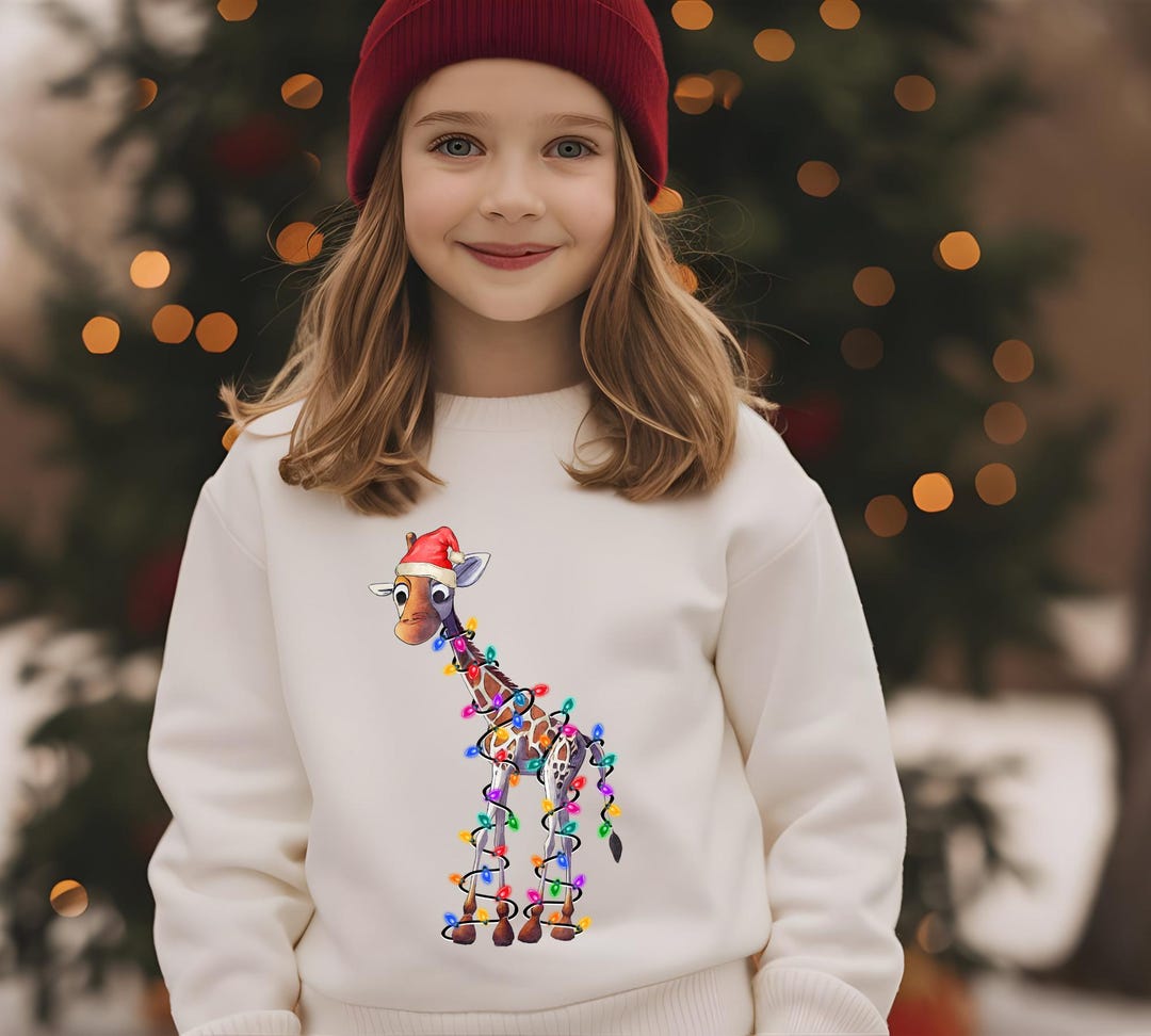 Youth Giraffes Christmas Sweatshirt, Giraffes Christmas Sweater, Funny ...
