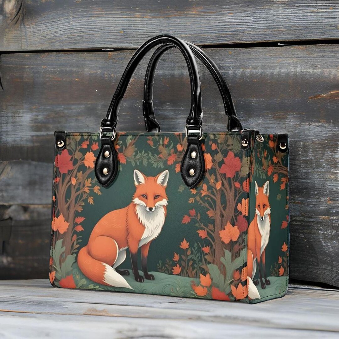 Sly Red Fox Bag Cute Crossbody Bag Unique Purse Cute Purse, Luxury Bag Vegan Leather Bags ...