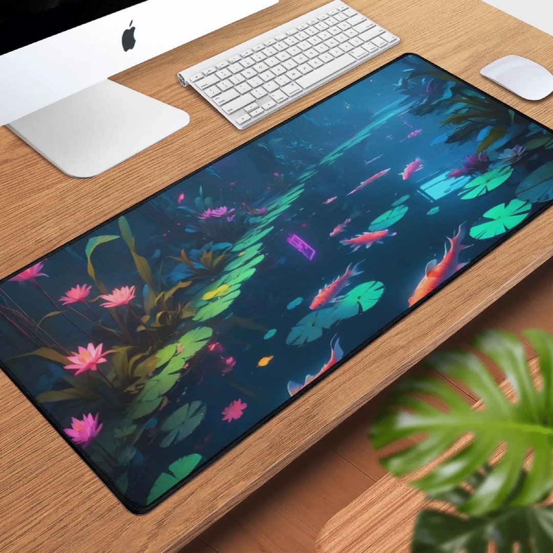 Koi Fish Gaming Mouse Mat Pad Mouse Pad for Gaming Desk Decor Gamer ...