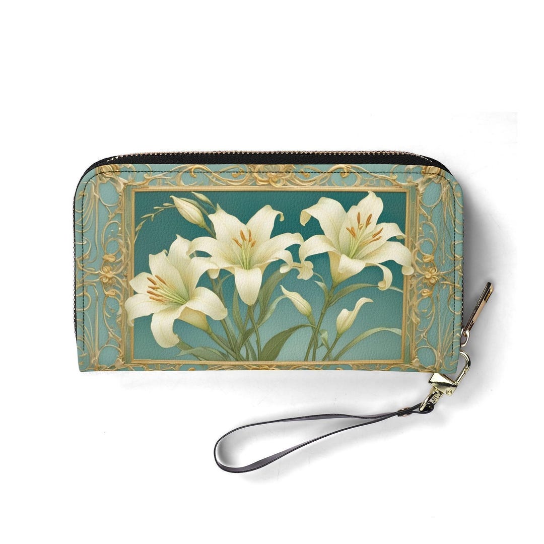 Ivory Lilies Wallet – Vegan Leather Cute Wallet for Women | Unique Gift ...