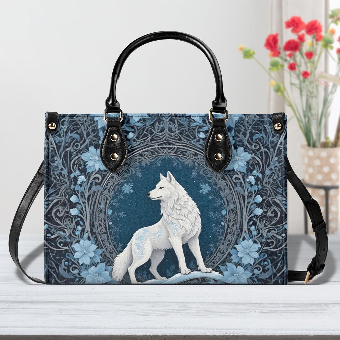 White Wolf Bag Cute Crossbody Bag Unique Purse Cute Purse, Luxury Bag ...