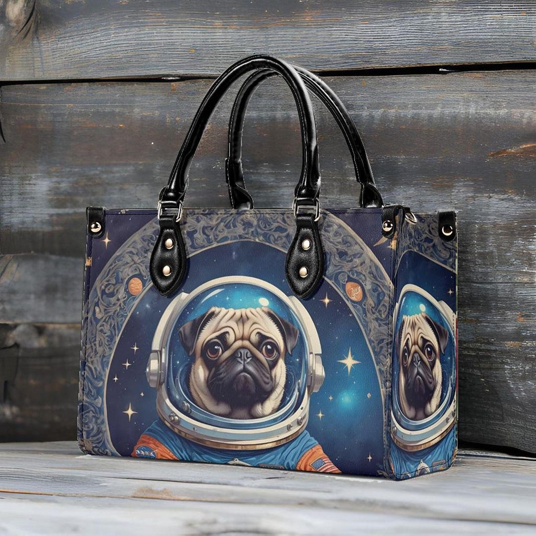 Pug Astronaut Bag Cute Crossbody Bag Unique Purse Cute Purse, Luxury ...