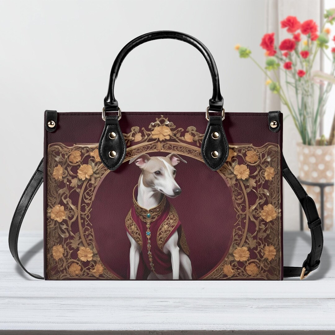 Whippet Art Nouveau Royal Dog Portrait Bag Cute Crossbody Bag Unique ...
