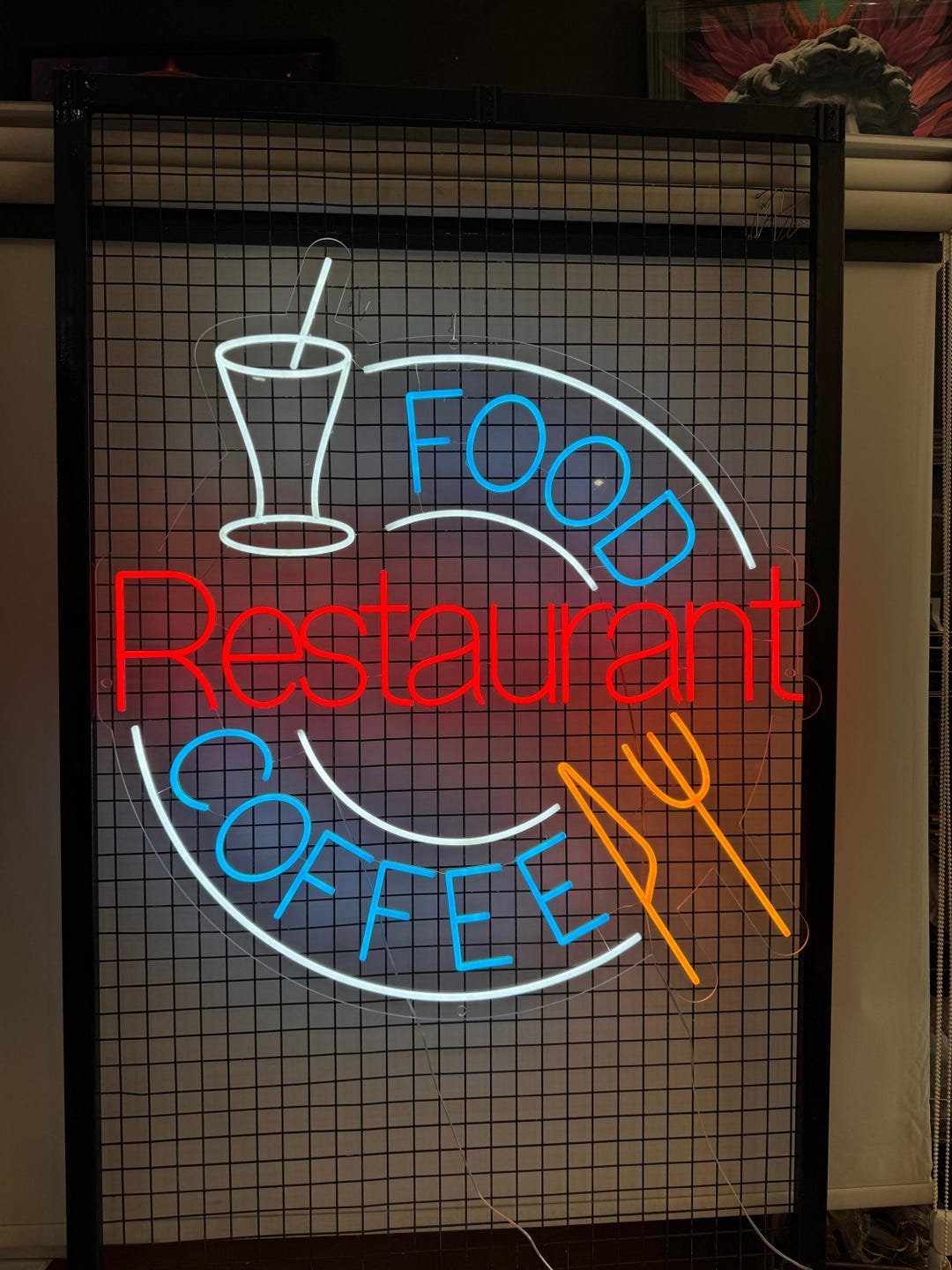 Custom 'food, Restaurant-coffee' Neon Sign - Vibrant LED Wall Decor for ...