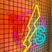 VS Neon Sign With Lightning Bolt - Bold Wall Art for Gaming Rooms ...