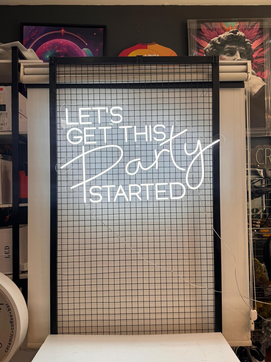 Let's Get This Party Started Neon Sign - Custom LED Wall Decor for ...