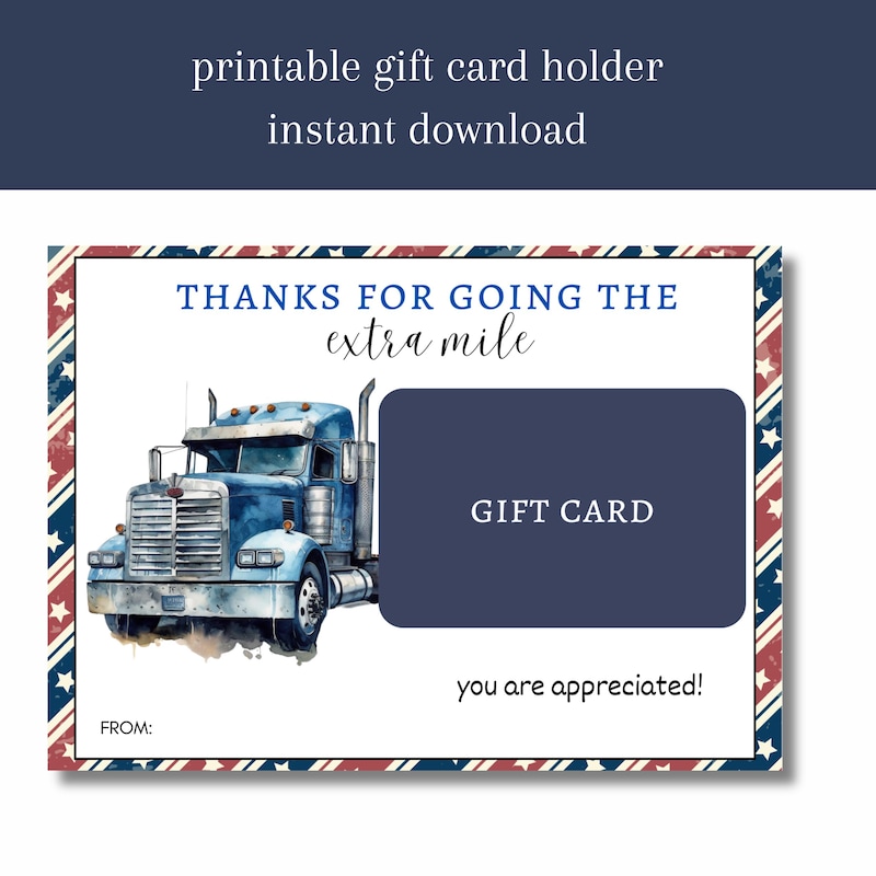 Truck Driver Appreciation Cards - Etsy