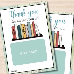 Librarian Thank You Gift, School Librarian, Librarian Appreciation Week ...