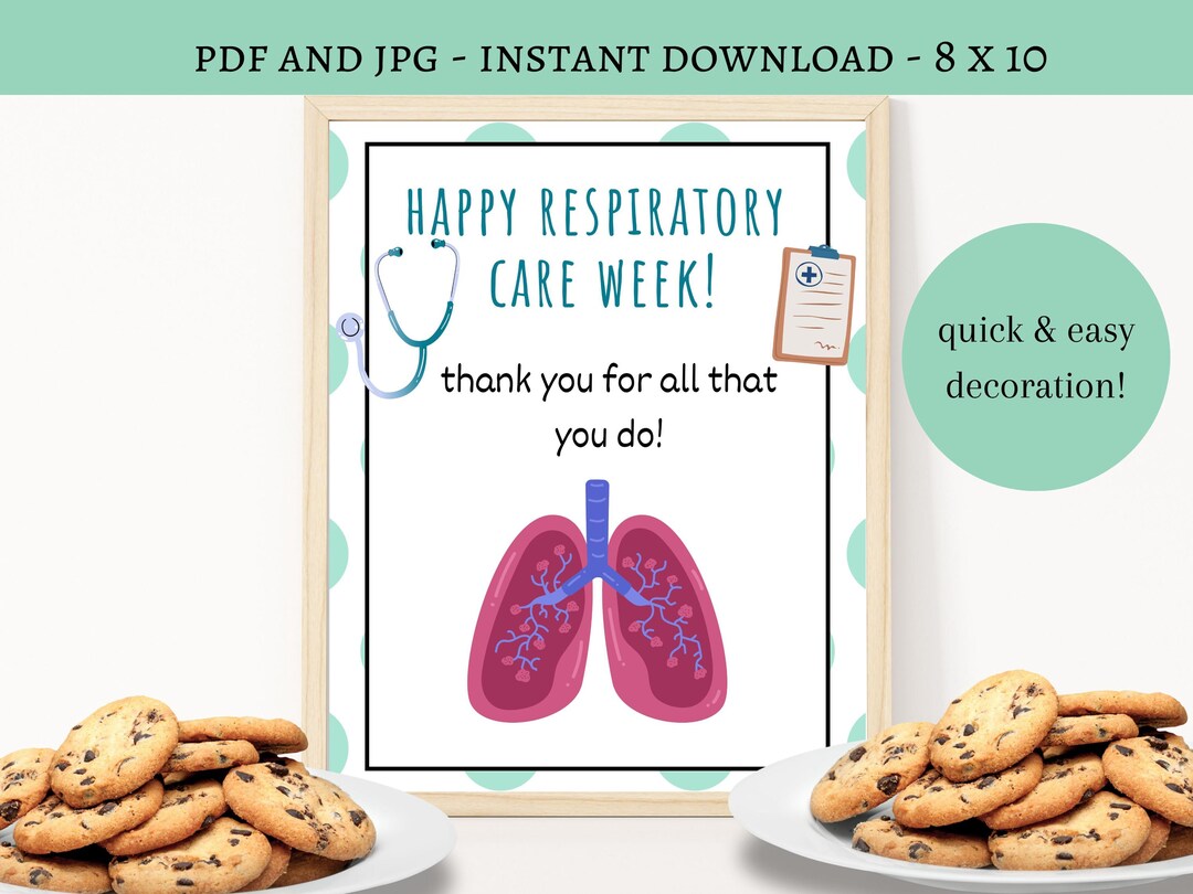 Respiratory Care Week Sign, Respiratory Care Week Banner, Respiratory ...