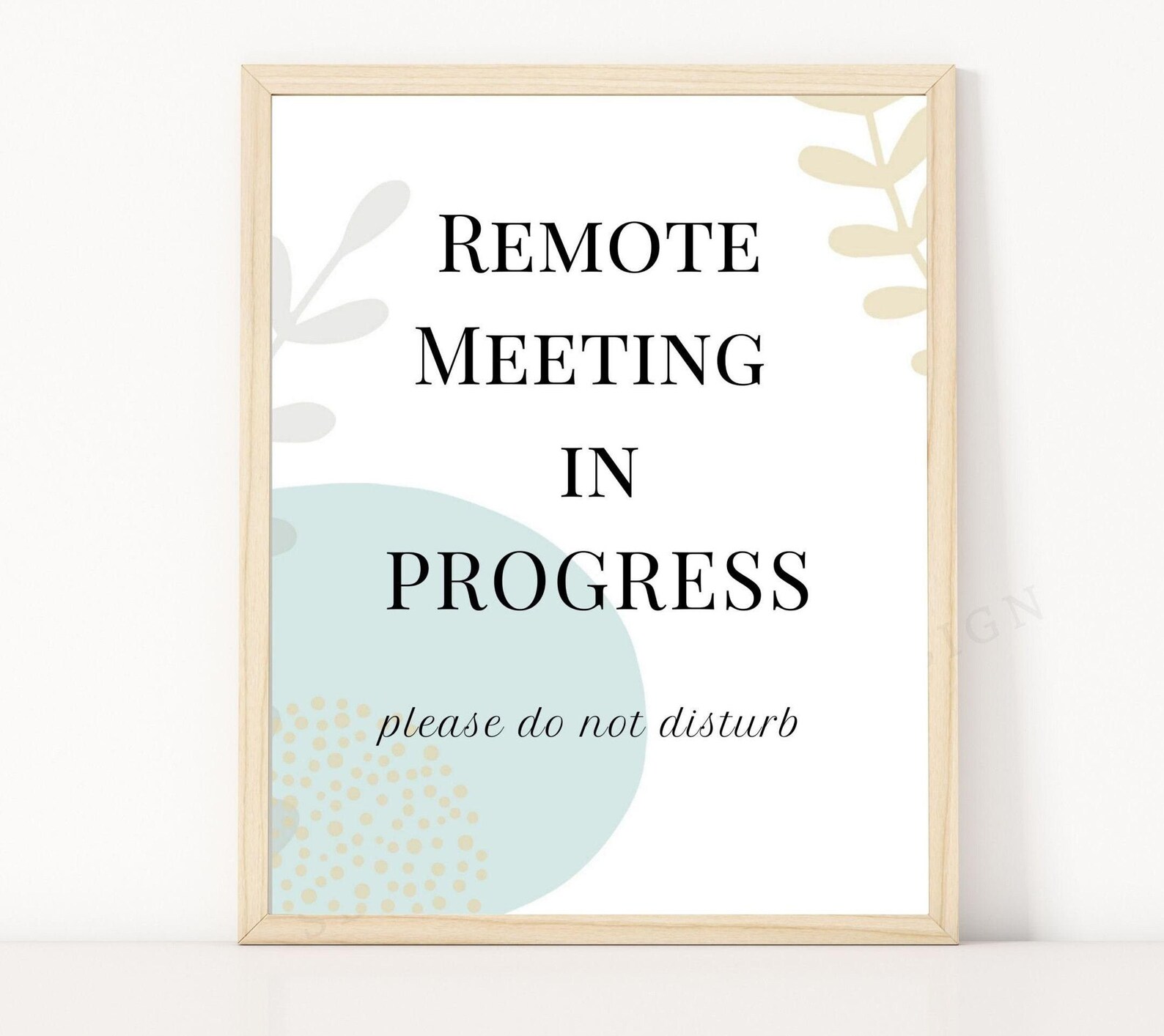 Do Not Disturb Office Sign, Video Call in Progress Sign, Please Do Not ...