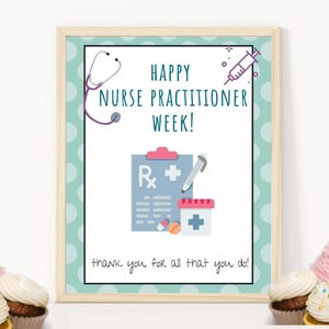 Happy Nurse Practitioner Week Sign, Printable Np Week Banner, NP Week ...