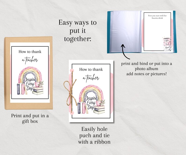Teacher Appreciation Gift Card Book, Teacher Appreciation Gift Card ...