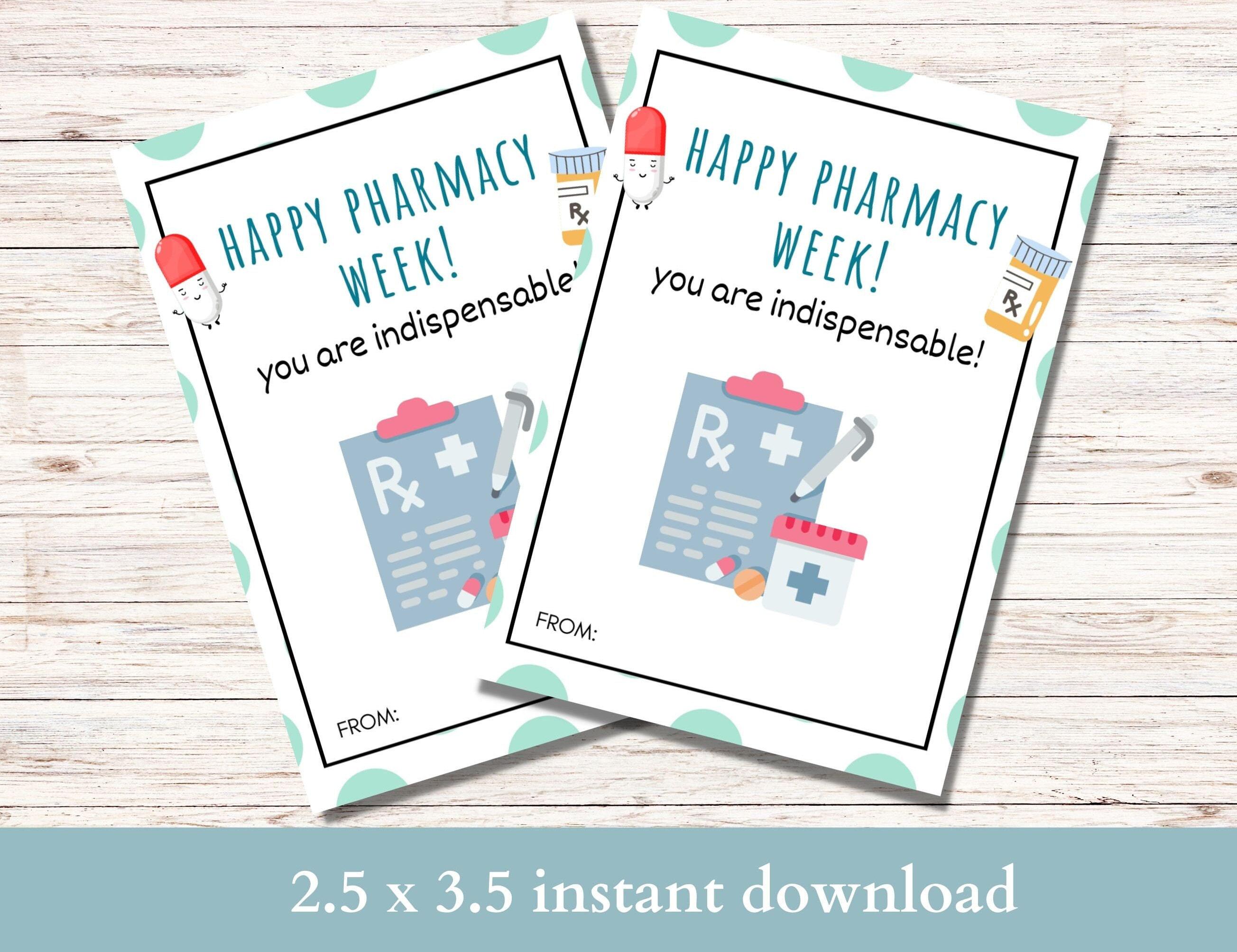 Pharmacy Week Gift Tag, Lab Tech Gift, Pharmacy Appreciation Week ...