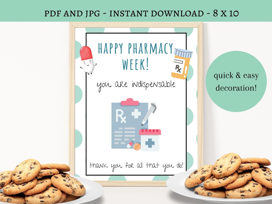 Pharmacy Week Sign, Pharmacy Week Banner, Pharmacy Week Decoration ...