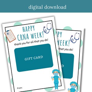 CRNA Appreciation Week Gift, CRNA Week Gift, Anesthesia Tech Week Gift ...