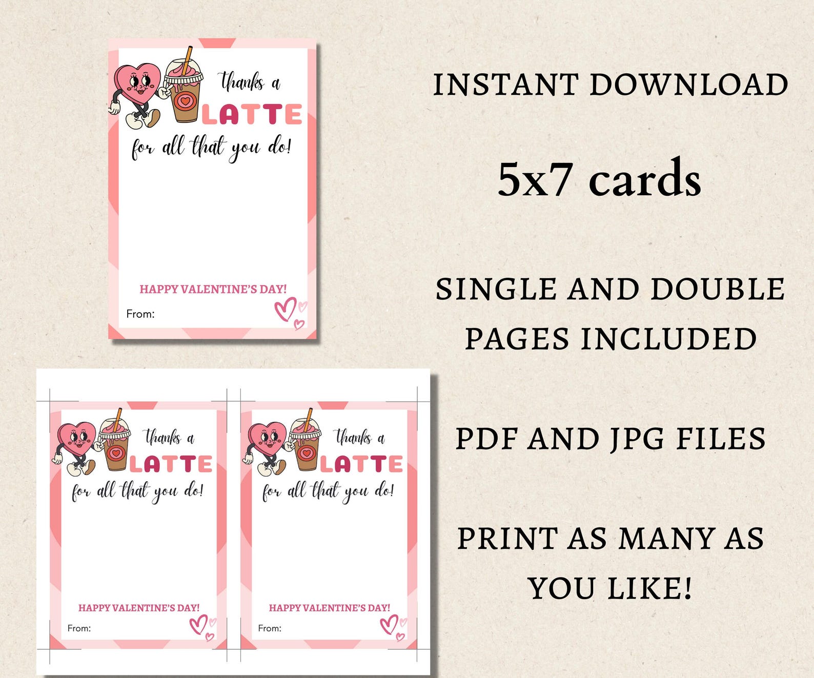 Teacher Valentine Gift Card Holder, Coffee Gift Card Holder, Coworker ...