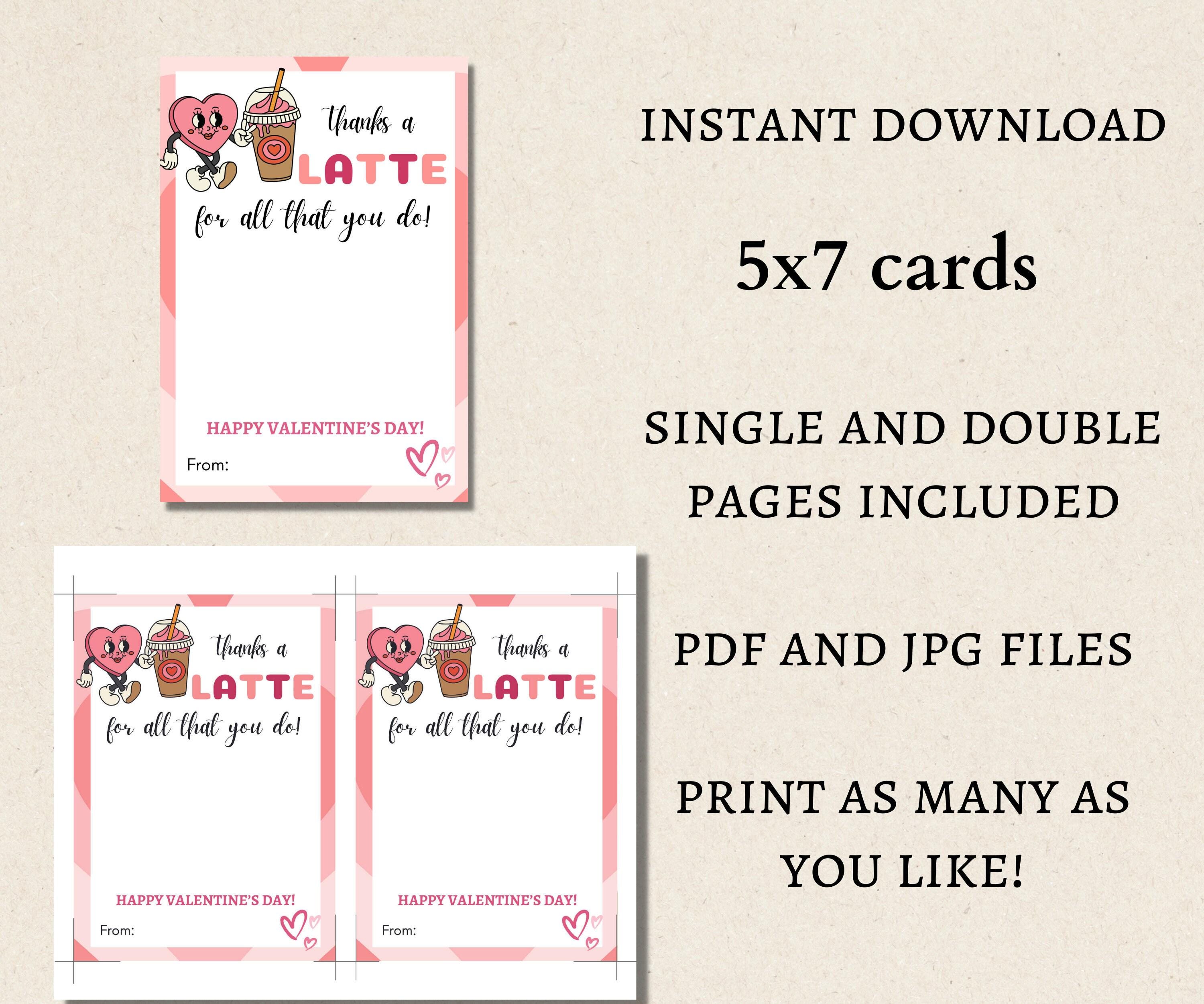 Teacher Valentine Gift Card Holder, Coffee Gift Card Holder, Coworker ...